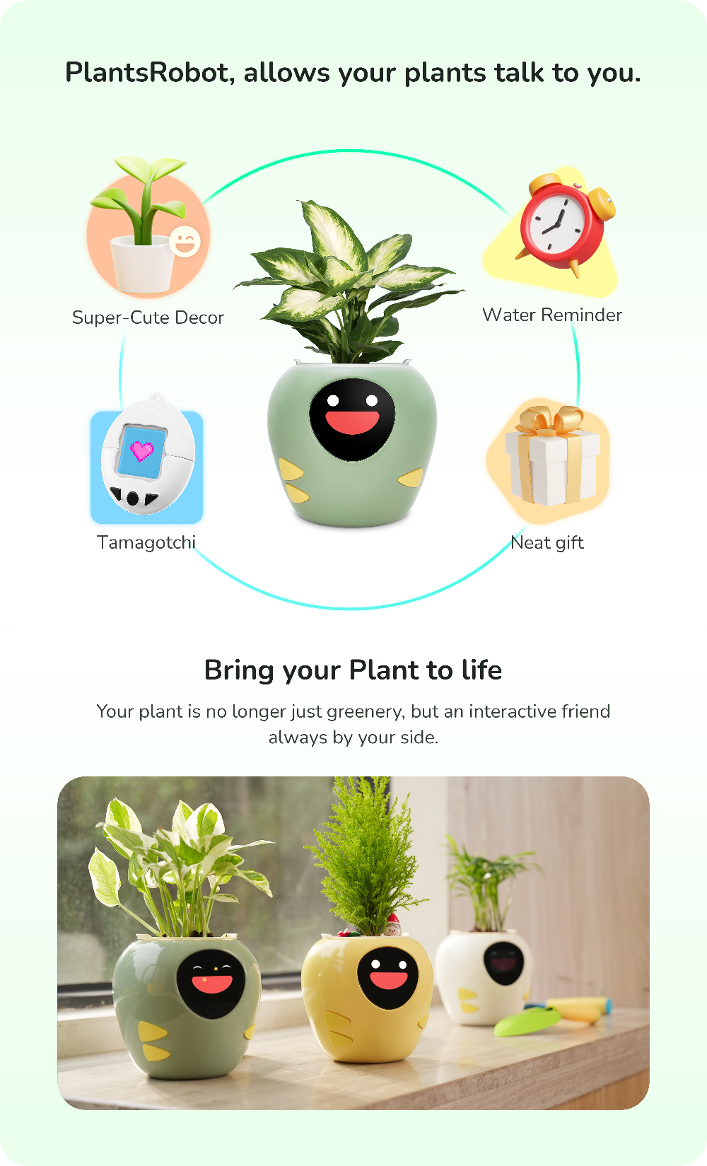 Smart Plant Pot - Allow your plants talk to you - PlantsRobot – Plantsrobot